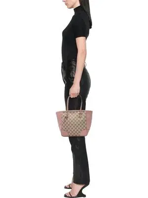 Gucci Gg Canvas Bree Tote Bag - Pink