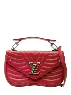 LOUIS VUITTON LOUIS VUITTON New Wave Chain Bag MM Satchel Red
