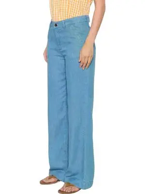 MAISON123 Rachel Wide-leg Jeans - Blue