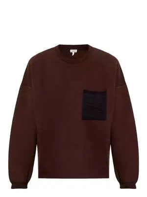 Loewe LOEWE Anagram-motif Patch Pocket Sweater Brown
