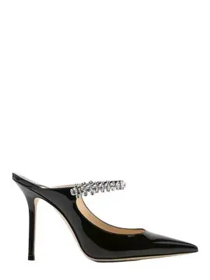 JIMMY CHOO Bing Crystal-embellished Mules - Black