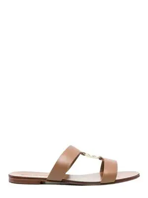 DOLCE & GABBANA Dolce & Gabbana DG Logo Leather Sandals