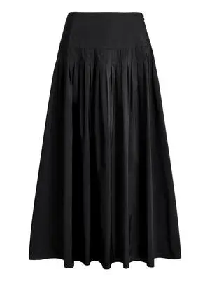 Polo Ralph Lauren Pleated Flared Maxi Skirt - Black