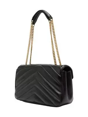 Saint Laurent Loulou Quilted Shoulder Bag - Black