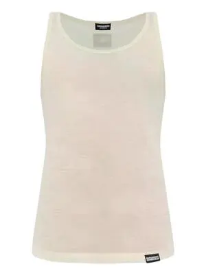 Dsquared2 Logo Patch Tank Top - Neutrals