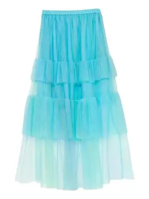 Cynthia Rowley Odette Tulle Skirt - Blue
