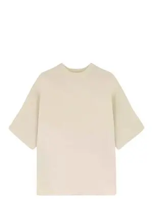 HEVO Ripalta Zip-fastening T-shirt - Neutrals
