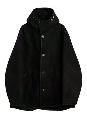 Our Legacy Virgin Wool Hooded Liner Jacket - Black