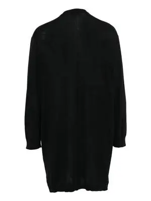 Yohji Yamamoto Frog-fastening Knitted Cardigan - Black