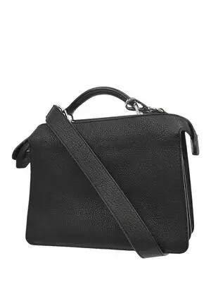 Fendi FENDI Peekaboo Logo-print Shoulder Bag Black