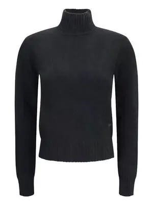 AMI Paris High Neck Sweater - Black