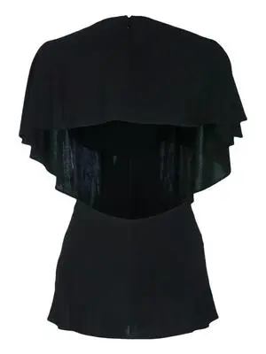 Jacquemus Pisco Fluid Cape Top - Black