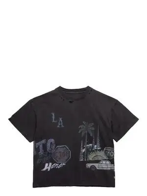 HONOR THE GIFT All Over Los Angeles T-shirt - Black