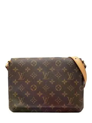 LOUIS VUITTON Monogram Musette Tango Shoulder Bag - Brown