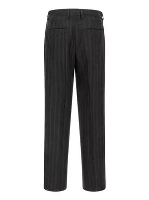 Tagliatore New York Pinstripe Double-breasted Suit - Grey