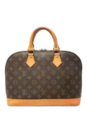 LOUIS VUITTON Monogram Alma Pm Handbag - Brown