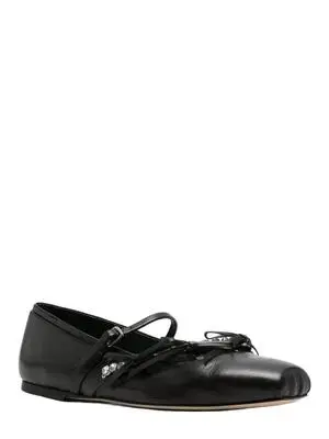 JIMMY CHOO Embellished Ballet Flats - Black