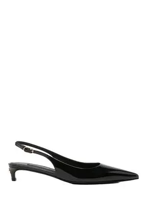 Dolce & Gabbana DOLCE & GABBANA Patent Leather Slingback Pumps Black