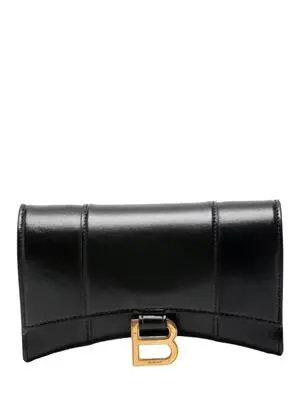 BALENCIAGA Balenciaga Hourglass Clutch Bag With Gold-Tone B Logo