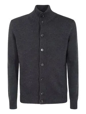 ZANONE High-neck Buttoned Cardigan - Grey