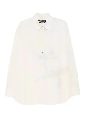 Jacquemus Graphic-print Button-down Shirt - Neutrals