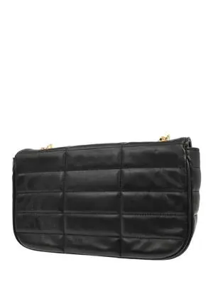 Celine Quilted Chain Shoulder Bag - Black