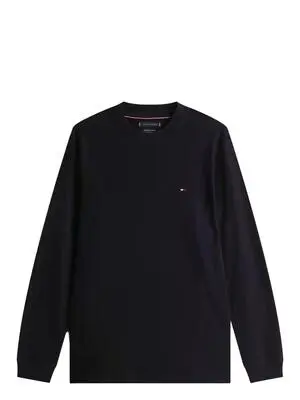 Tommy Hilfiger Crew Neck Long Sleeve Sweater - Blue