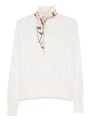 FORTE_FORTE Forte Forte Fine-Knit Roll-Neck Sweater Neutrals