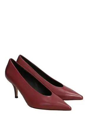 THE SELLER Pointed-toe Stiletto Pumps - Red