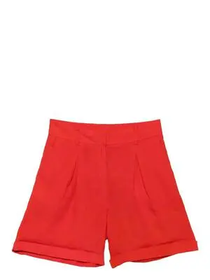 Maison123 Cotton Shorts - Red