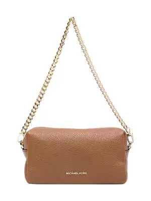 MICHAEL KORS MICHAEL KORS Small Bryant Logo-Plaque Pebbled Leather Mini Bag
