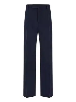 FERRAGAMO Pressed-crease Tailored Trousers - Blue