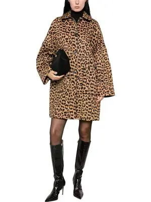 SEMICOUTURE SEMICOUTURE Leopard Print Coat