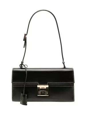 Gucci Calfskin Lady Lock Shoulder Bag - Black