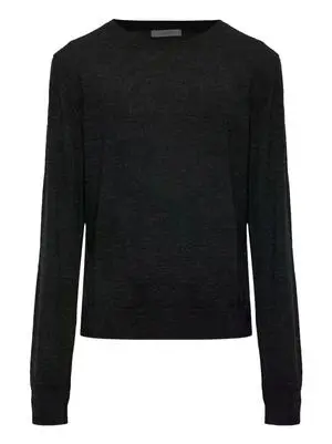 LEMAIRE Crew Neck Wool Knitwear - Grey