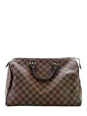 LOUIS VUITTON Speedy Handbag Damier 35 - Brown