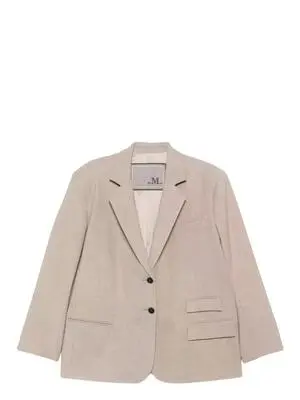THE M.. Carmen Single-breasted Blazer - Neutrals