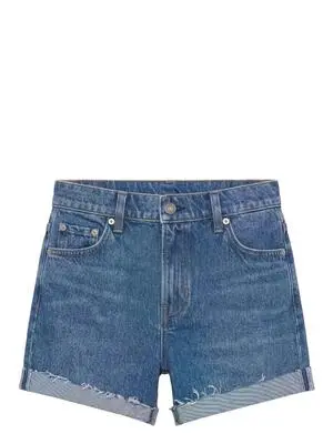 REFORMATION Sutton Low-rise Denim Shorts - Blue