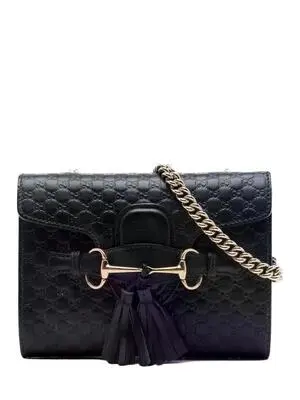 Gucci GUCCI Mini Emily Crossbody Bag Black