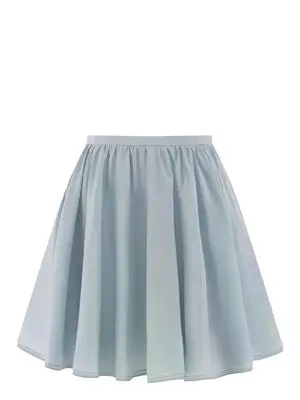 12 STOREEZ Orchard Gathered Mini Skirt - Blue