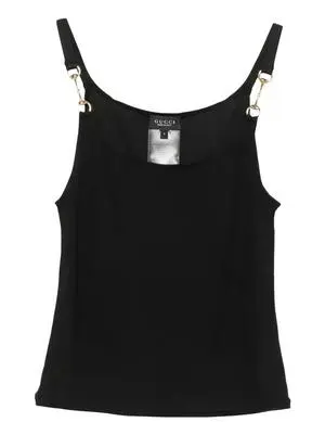Gucci Viscose Crêpe Jersey Top - Black