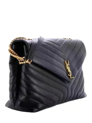 SAINT LAURENT Saint Laurent Loulou Matelassé Chevron Leather Shoulder Bag