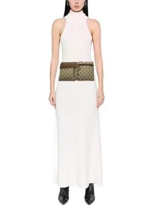 Gucci Gg Supreme Double Pocket Belt Bag - Neutrals