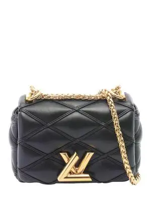 LOUIS VUITTON Quilted Lambskin Go 14 Crossbody Bag - Black