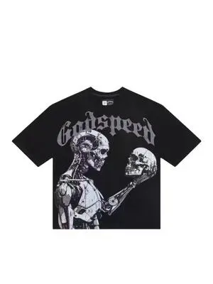 GODSPEED Mankind Vs Ai Iii Graphic-print T-shirt - Black