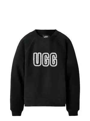UGG Logo Detail Crewneck Sweatshirt Black