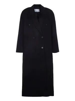 THE FRANKIE SHOP Gaia Wool Blend Coat - Black