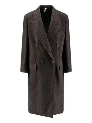 HEVO Martina Franca Wool Blend Coat - Black
