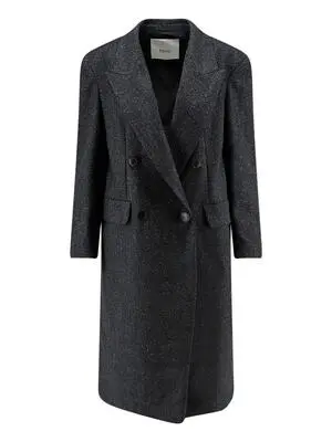 HEVO Martina Franca Wool Blend Coat - Grey