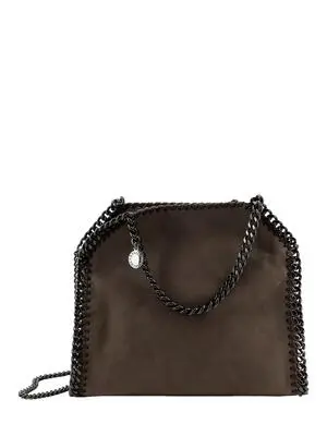 Stella McCartney STELLA MCCARTNEY Falabella Mini Velvet Bag Brown
